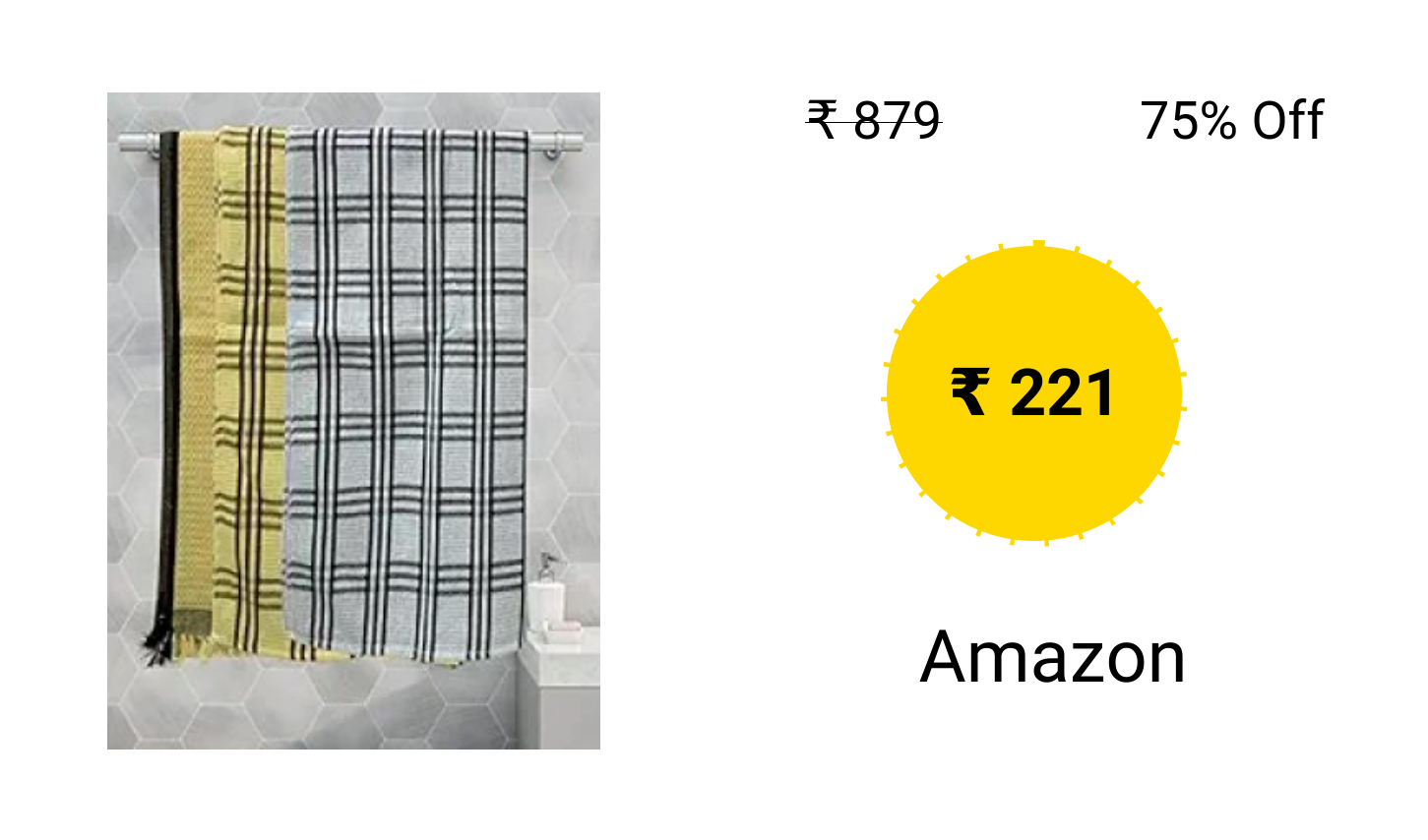 Athom Living Eco Saviour Premium Cotton Light Weight Quick-Dry High ...